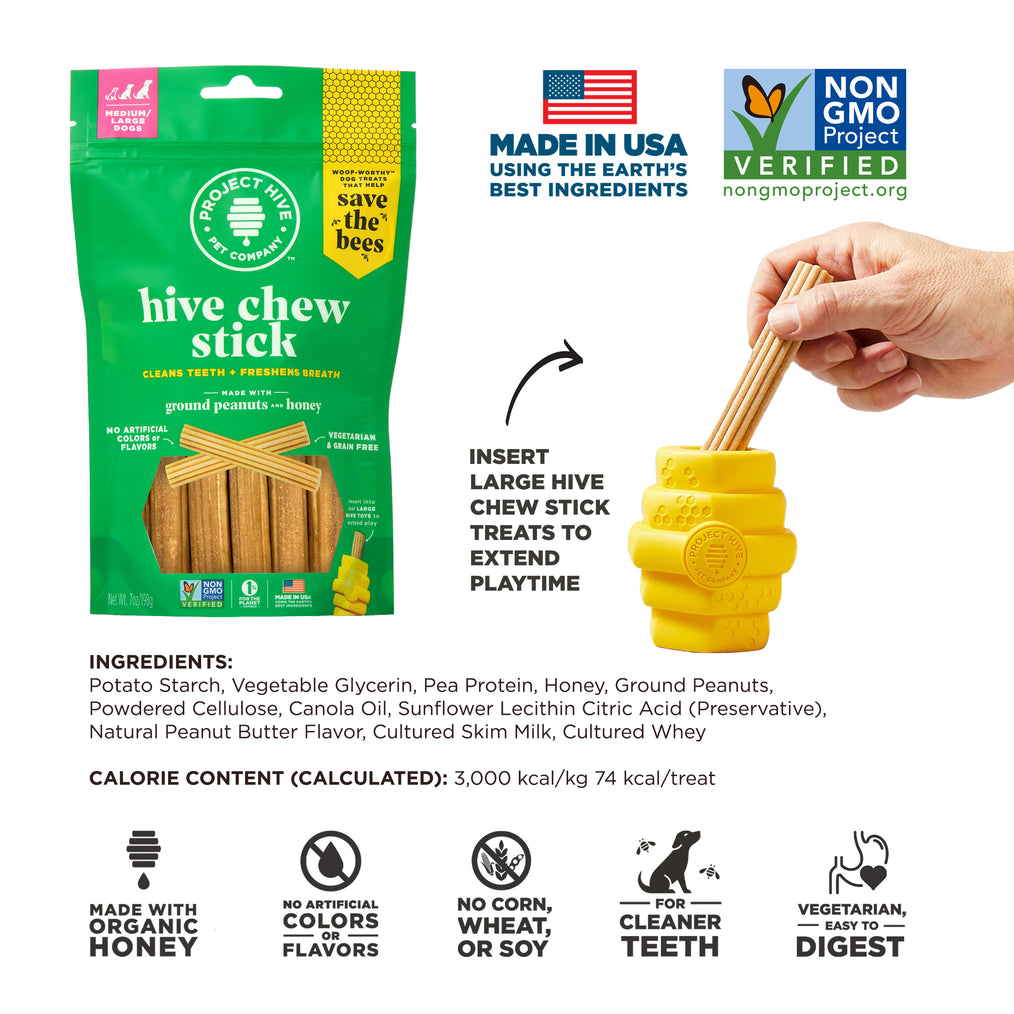 Hive™ Chew Sticks - Large – Project Hive Pet Company LLC