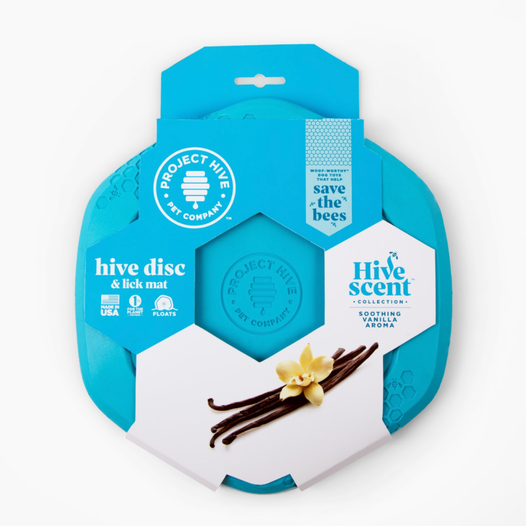 Hive™ Disc & Lick Mat - Soothing Vanilla Scent (20 unit case pack) – Project Hive Pet Company LLC
