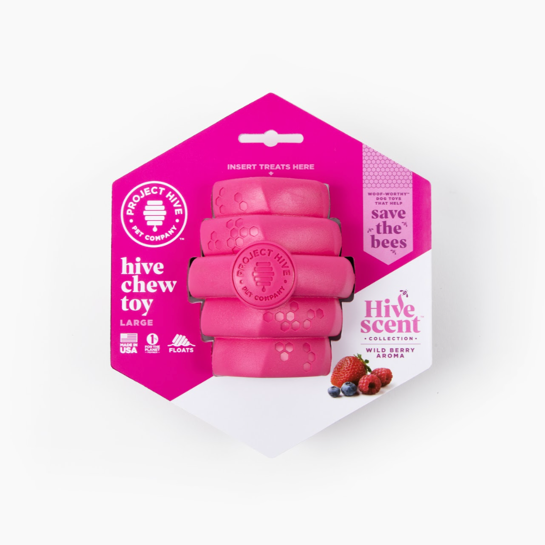 Hive™ Chew Toy - Large / Wild Berry Scent (10 unit case pack) – Project ...